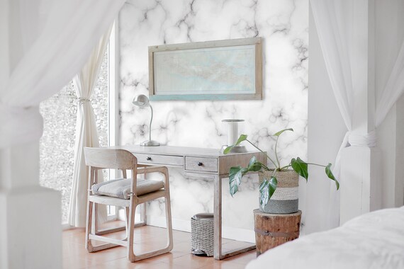 Marble Wallpaper Self Adhesive Wallpaper Removable - Etsy
