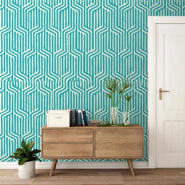 Turquoise Wallpaper - Etsy