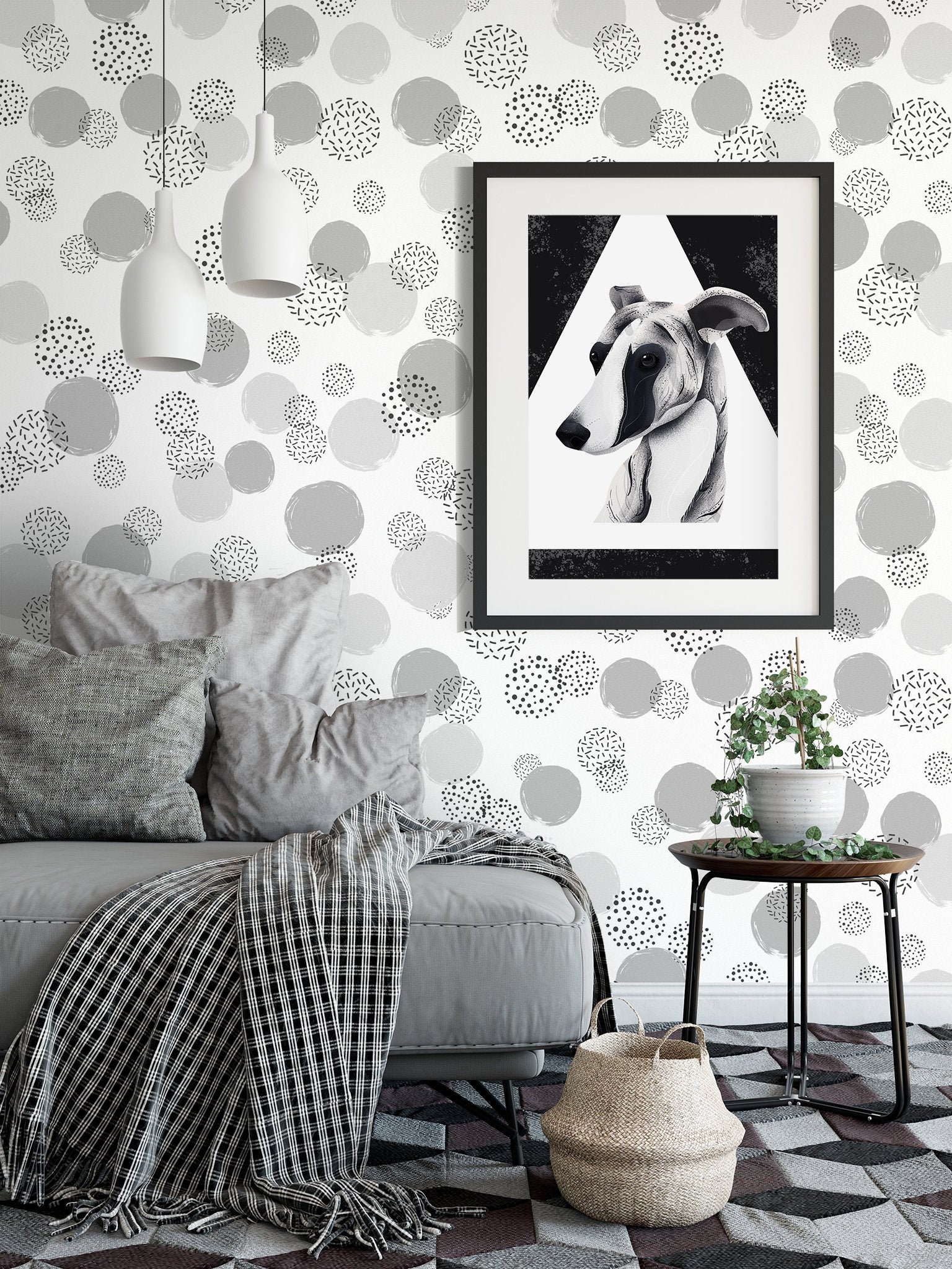Elegant Dotted Pattern Wallpaper | Self Adhesive Wallpaper, Removable ...
