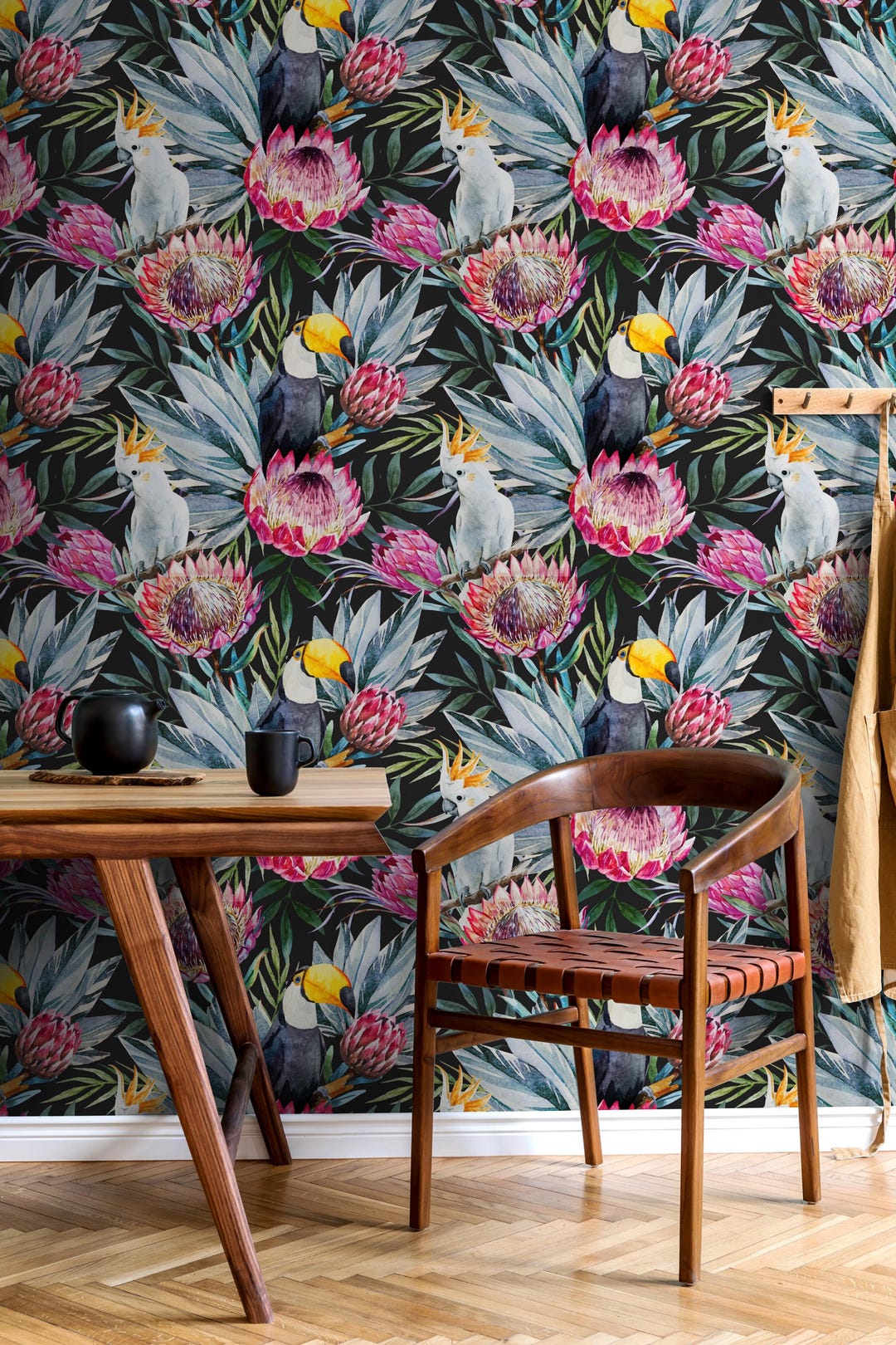 Marvellous Birds in Jungle Wallpaper | Self Adhesive Wallpaper ...