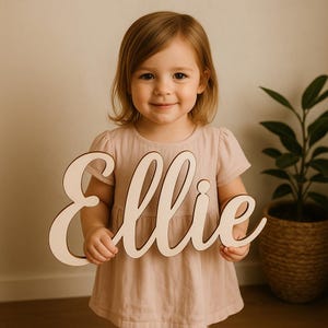 Handmade Custom Wooden Name Sign | Nursery for Baby Girl Baby Boy ...