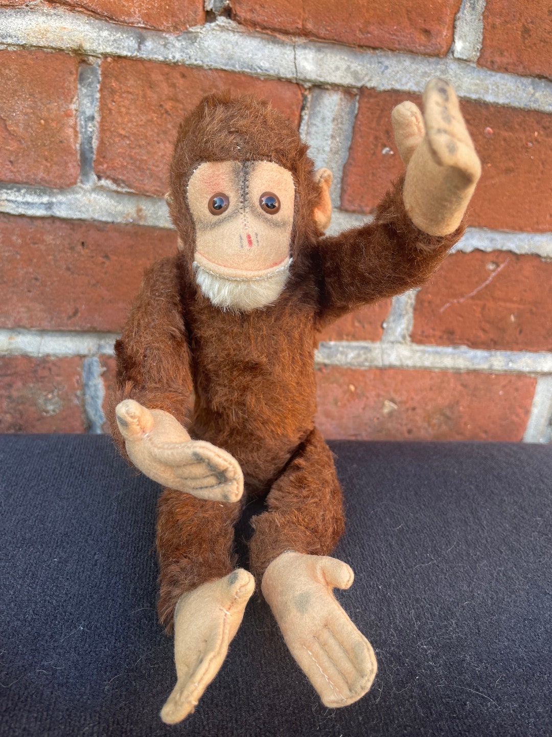 Hermann Vintage Brown Monkey 1950s - Etsy