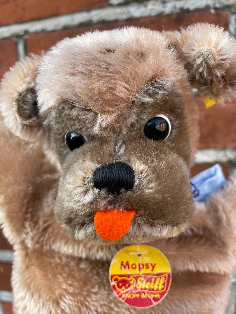 Vintage Steiff “mopsy” Dog Hand Puppet – C. Late 1950s–early 1960s - Etsy
