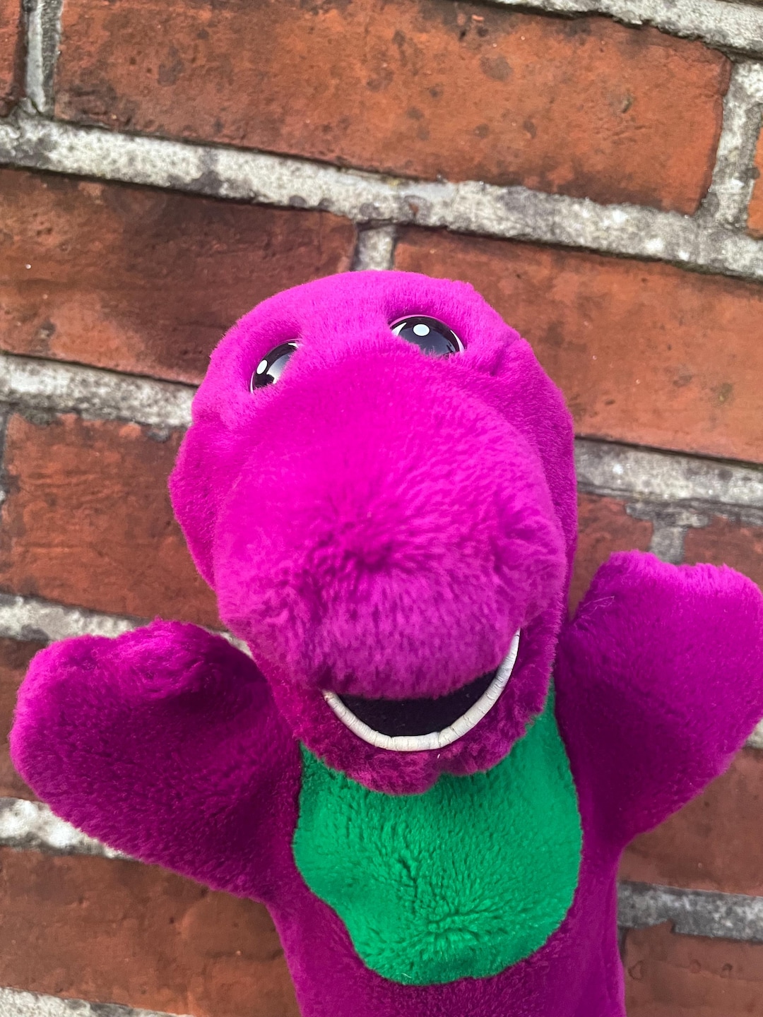 Barney the Dinosaur Plush Puppet - Etsy Canada