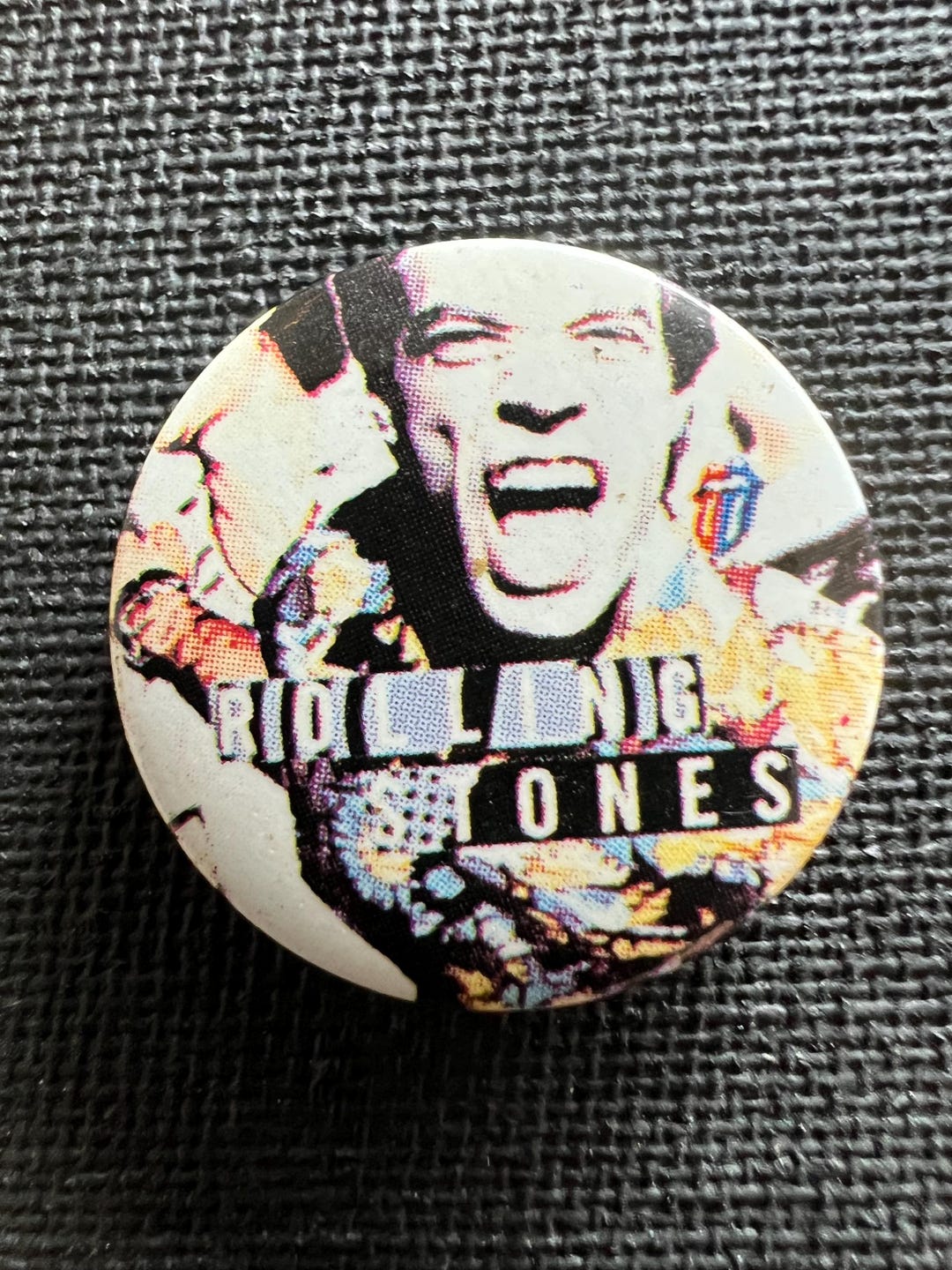 Vintage the Rolling Stones Pinback Button Pin 1980s 1970s - Etsy