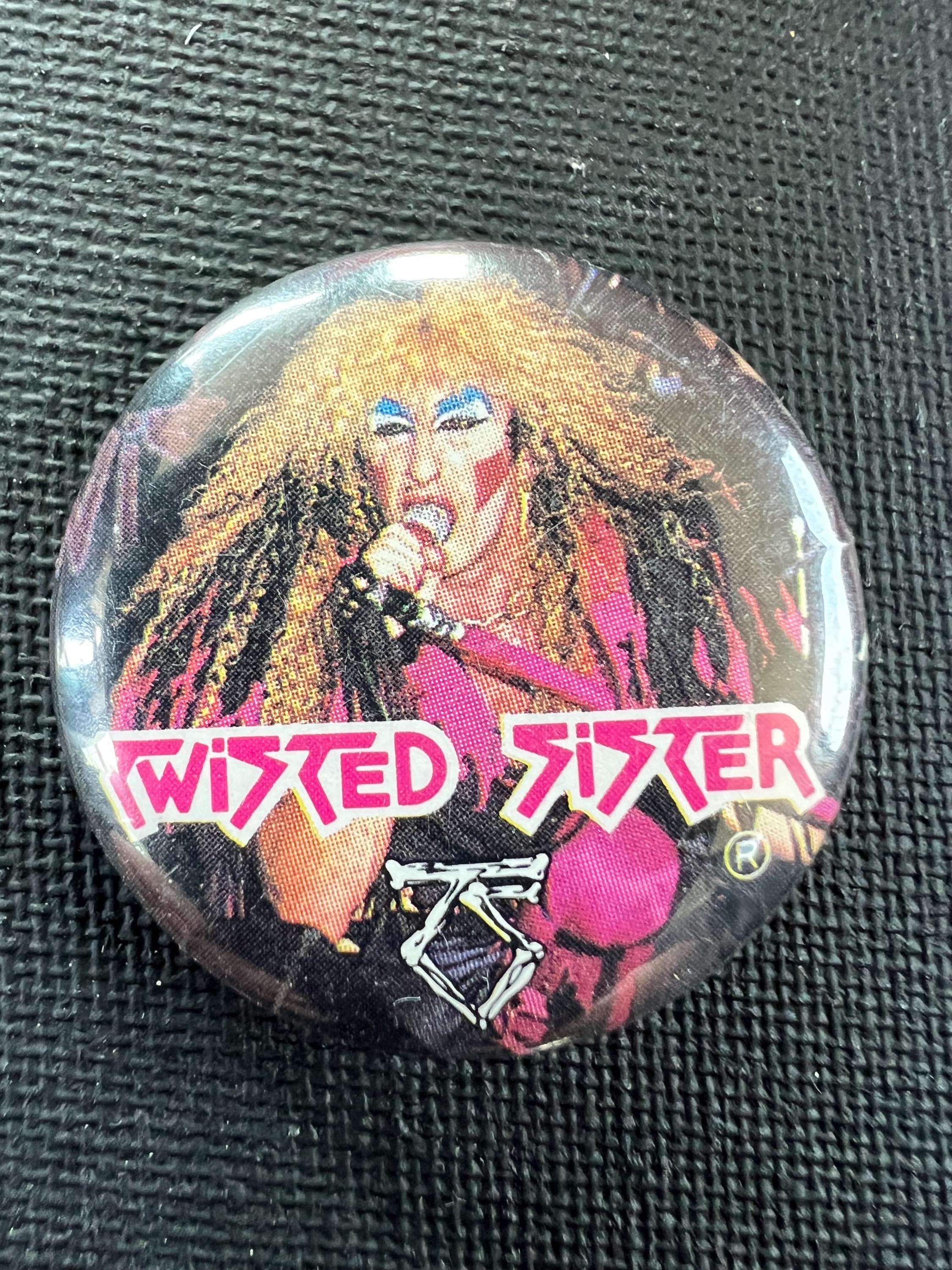 Vintage Twisted Sister Pinback Button 1980s Dee Snider - Etsy