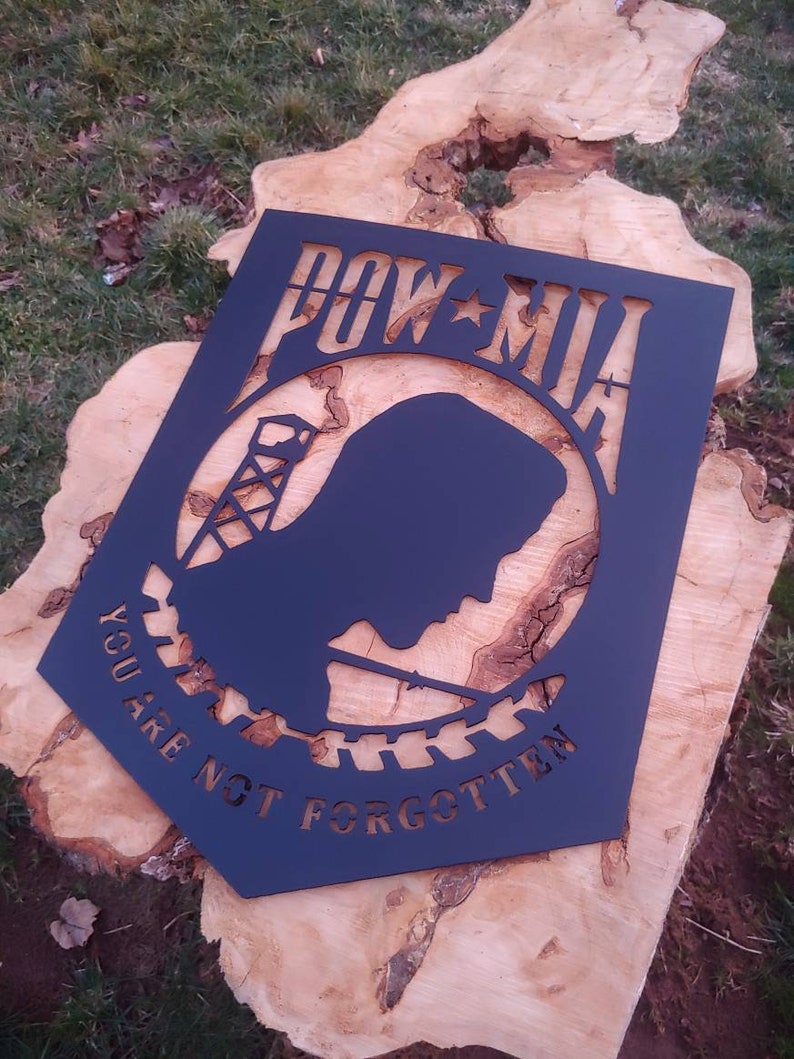 Custom hand made POW MIA sign | Etsy