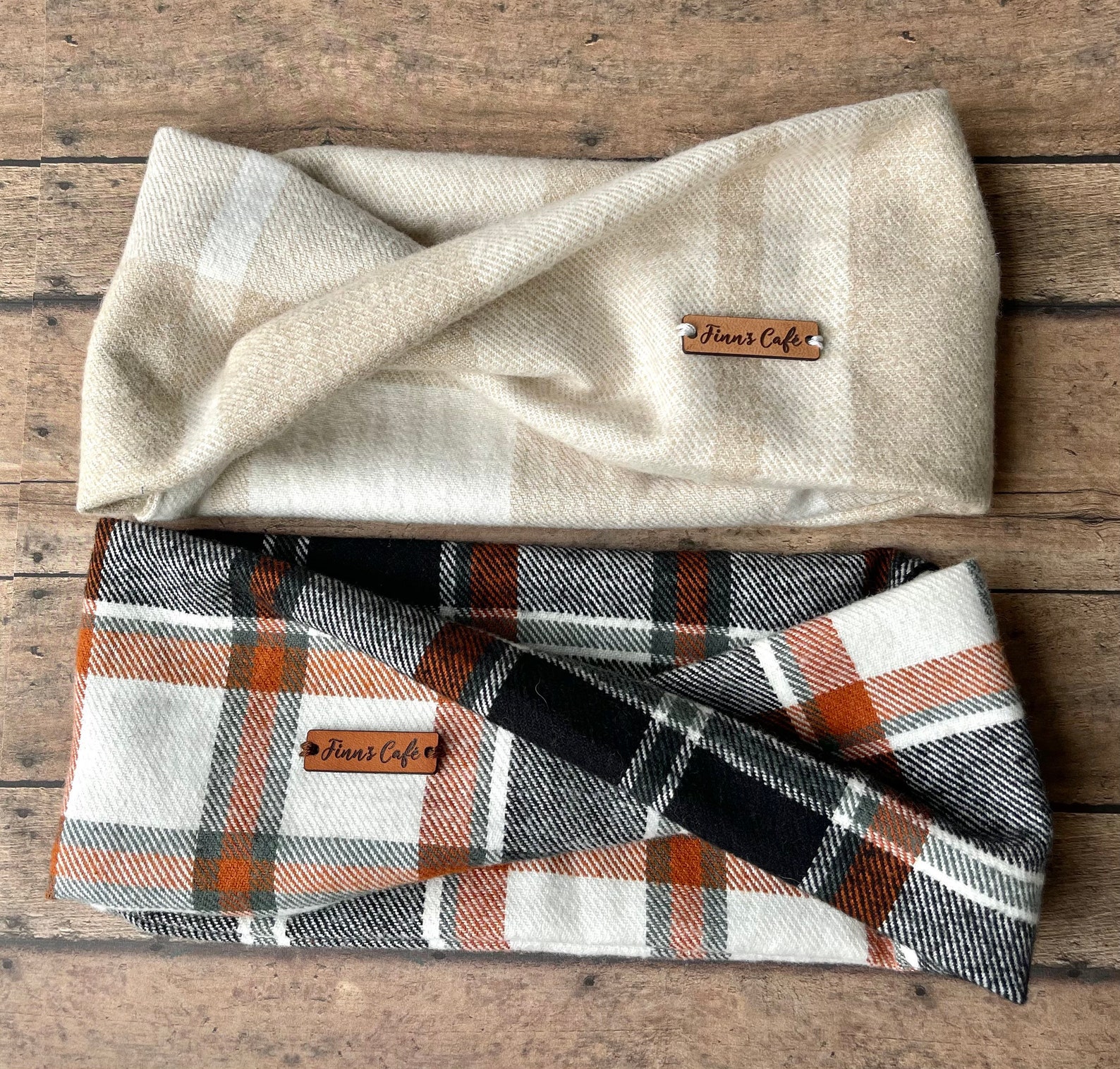 Fall Harvest Twisted Flannel Snood Dog Scarf / Infinity Scarf - Etsy