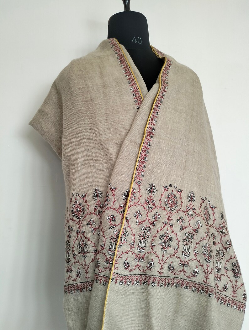 Original and Pure Kashmiri Pashmina Extra Large Shawl, Sozni Hand ...