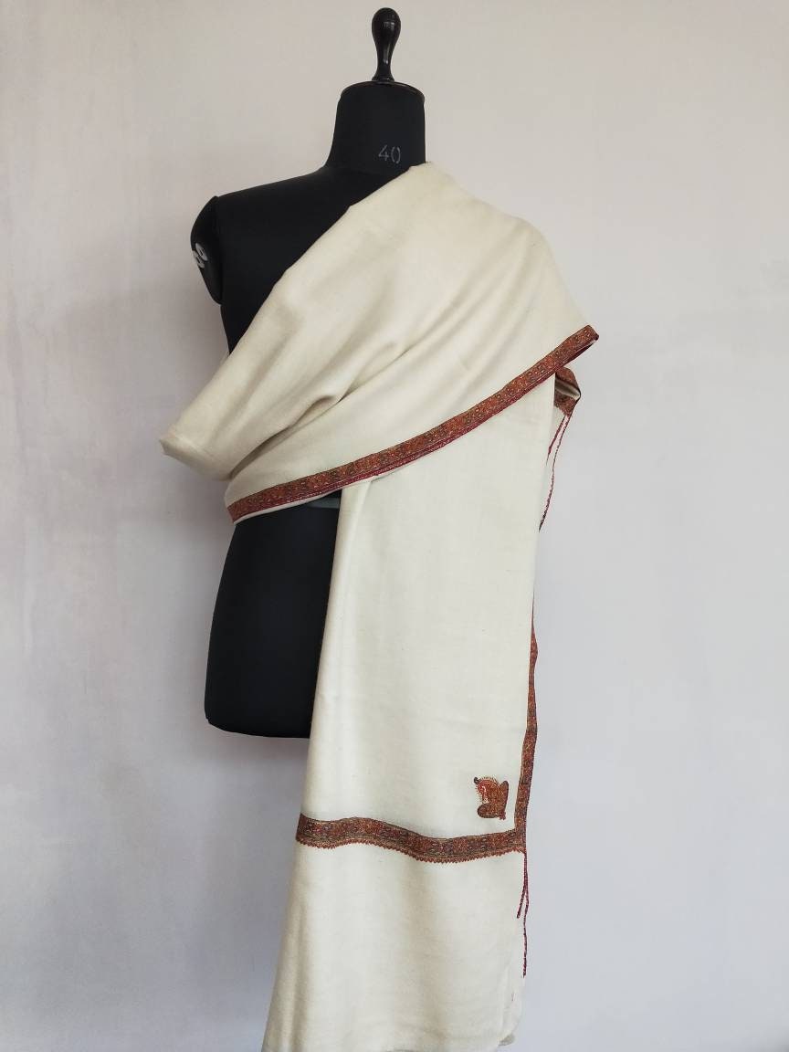 Pure and Original Extra Large 140 X 275 Sozni Embroidered Kashmir ...
