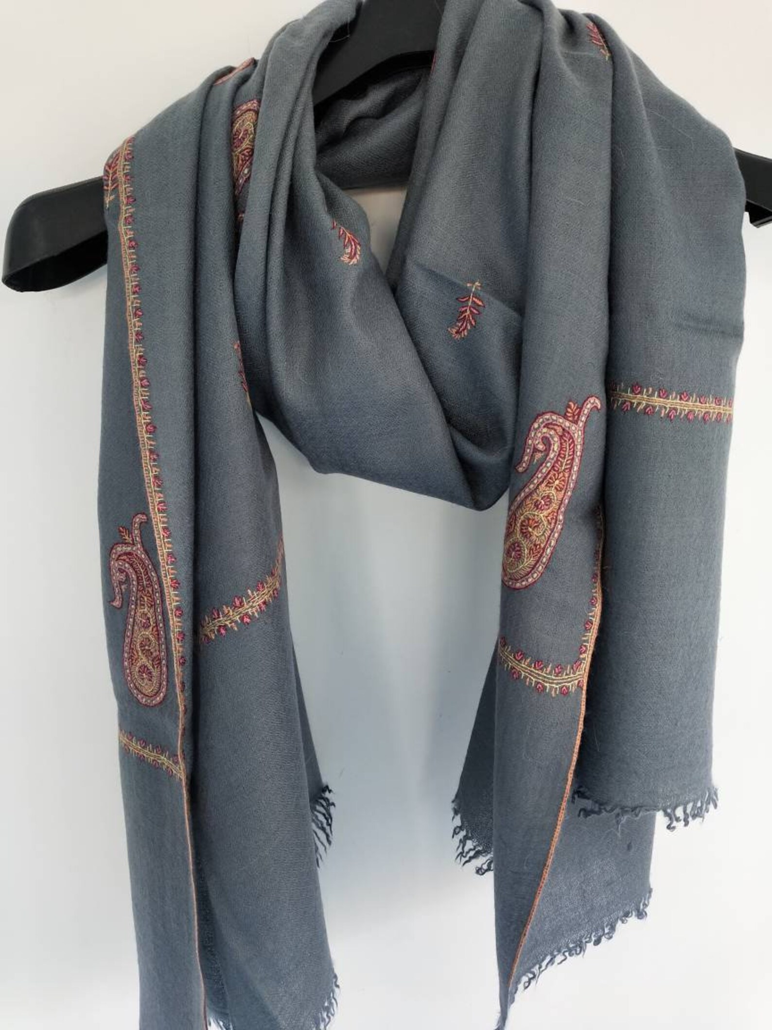 Handcrafted Exclusive 100% Pure Kashmir Pashmina Grey Color - Etsy