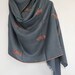 Handcrafted Exclusive 100% Pure Kashmir Pashmina Grey Color - Etsy