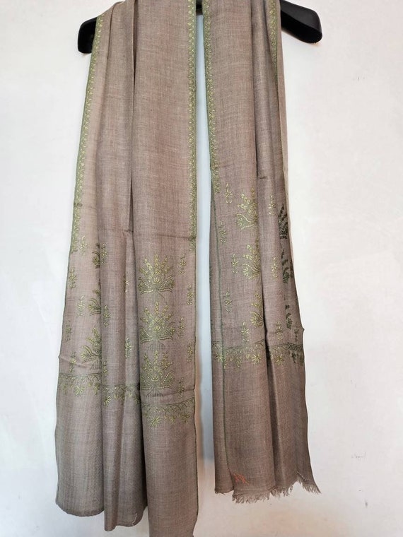 Handweaved and hand embroidered pure ladakh wool natural | Etsy