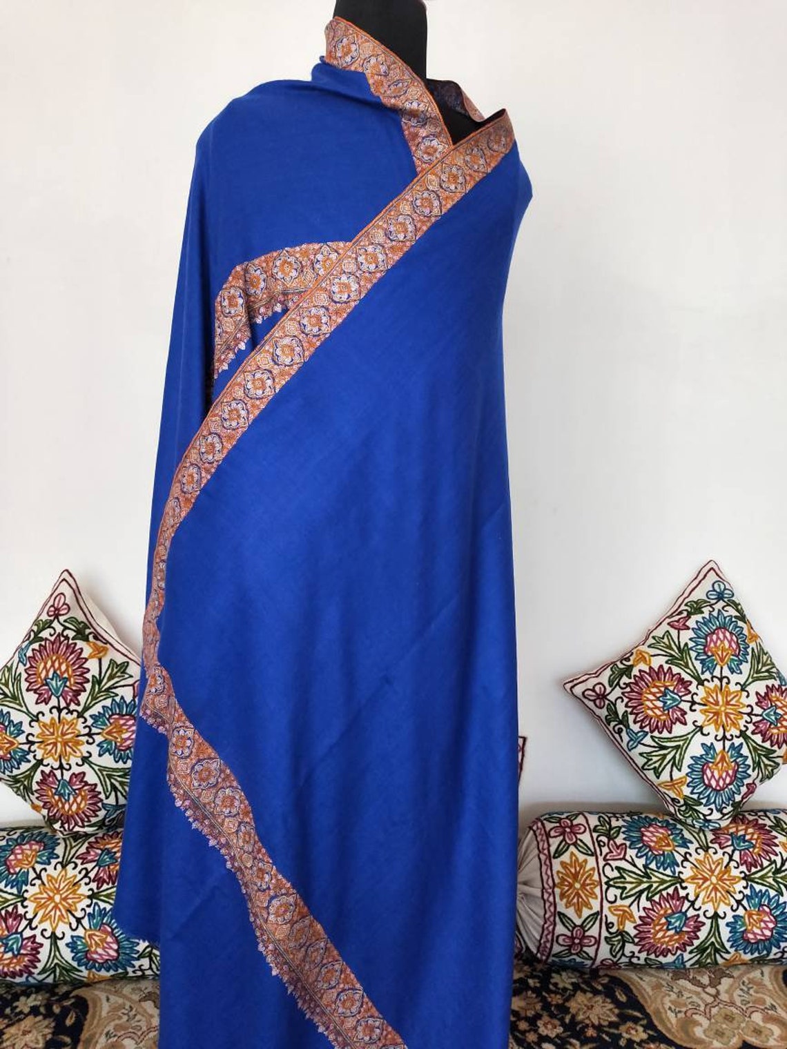 Original Premium Ladakh Cashmere Sozni Embroidered Shawl - Etsy