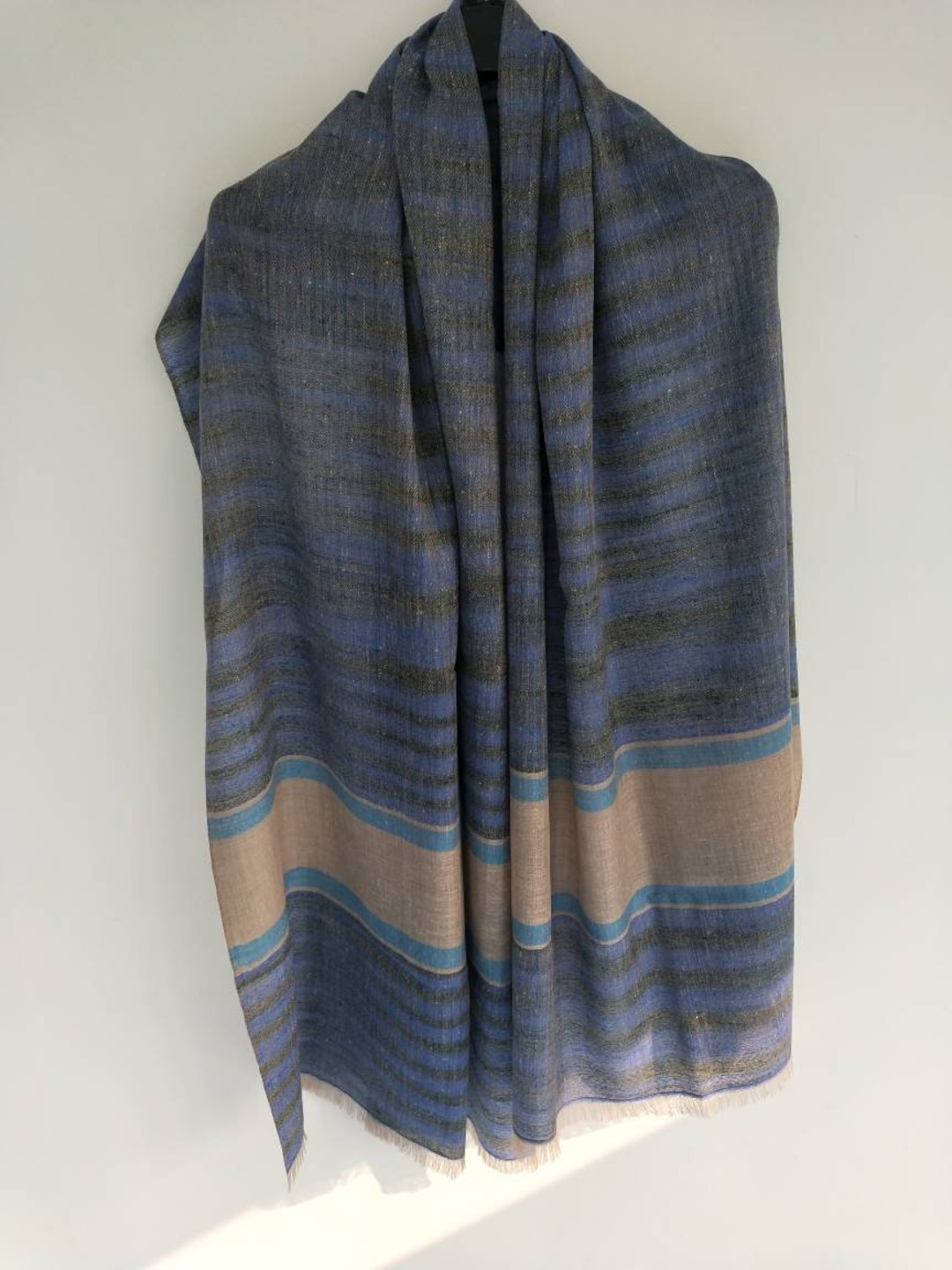 Handcrafted 100% Pure Ikat Magic Weave Changthangi Kashmiri Pashmina ...