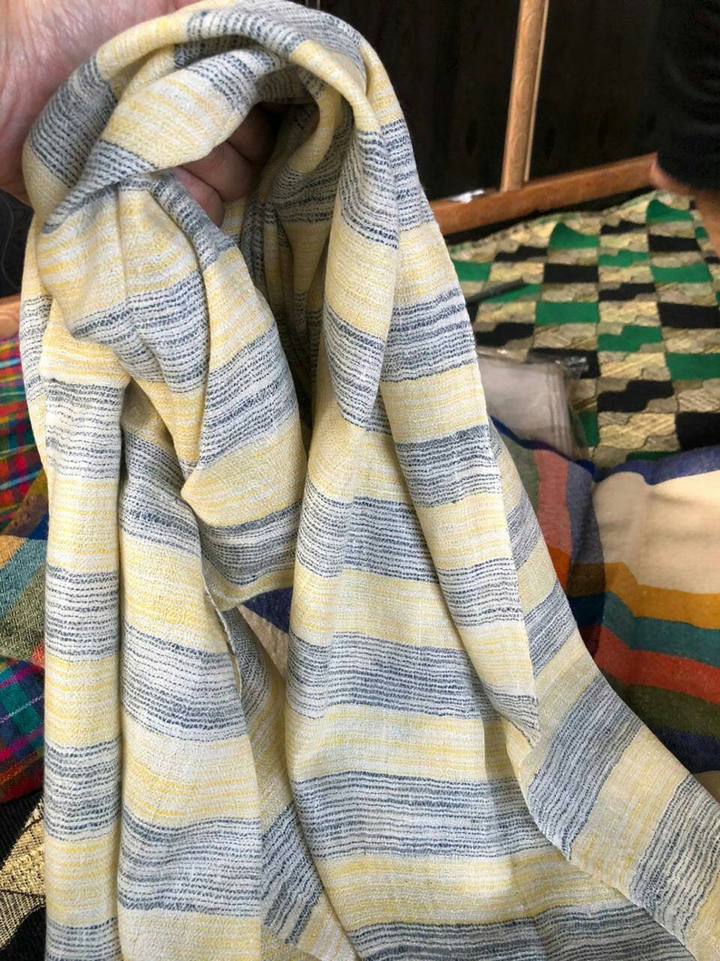 100% Cashmere Shawl/scarf Finest Kashmir Pashmina Fabric Natural 5 ...