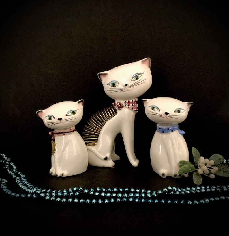 Howard Holt Vintage Cozy Kitten Siamese Cat Letter Holder and - Etsy