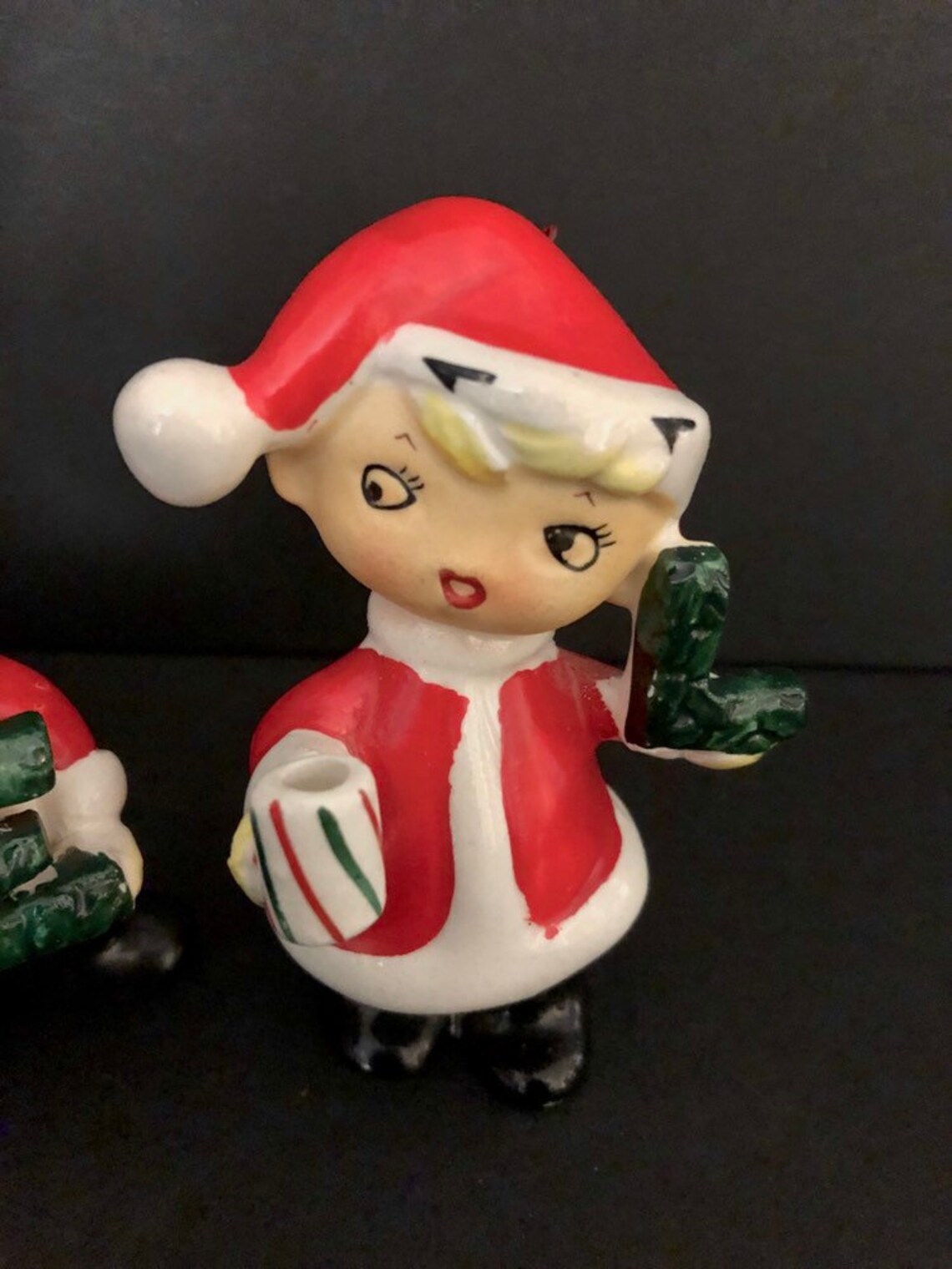 Vintage Christmas Noel Santa pixies elves pixie elf boys with | Etsy