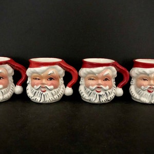 Napco Vintage Christmas Winking Pirate Santa Pitcher and Mugs - Etsy