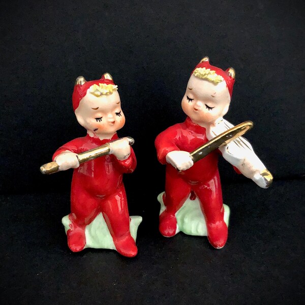 Angel Devil Figurine - Etsy