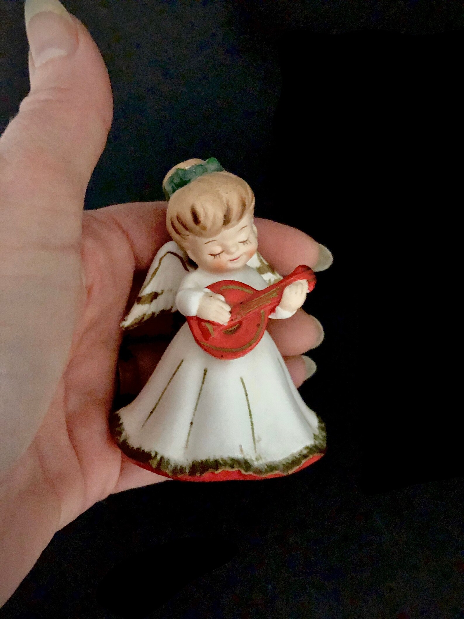 Lefton Vintage Christmas Bluegrass Angel Bells Bell Angels | Etsy