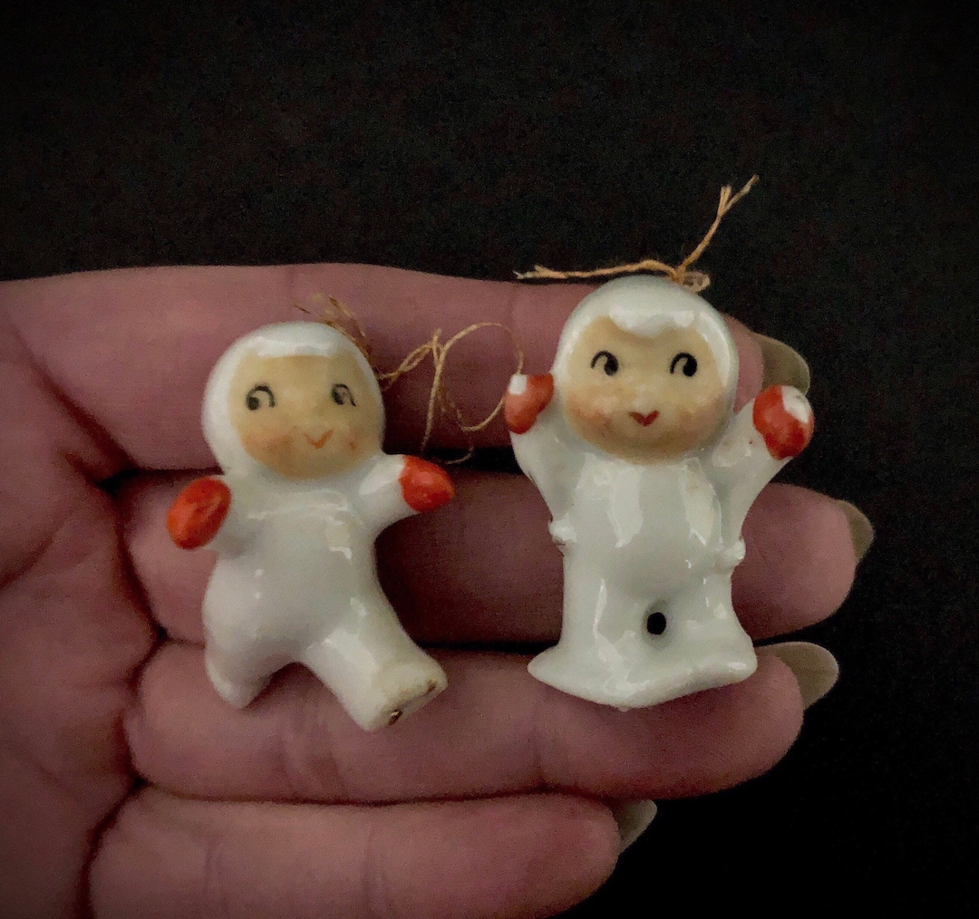 Holt Howard Vintage Christmas Snowbaby Miniature Ornaments MCM ...