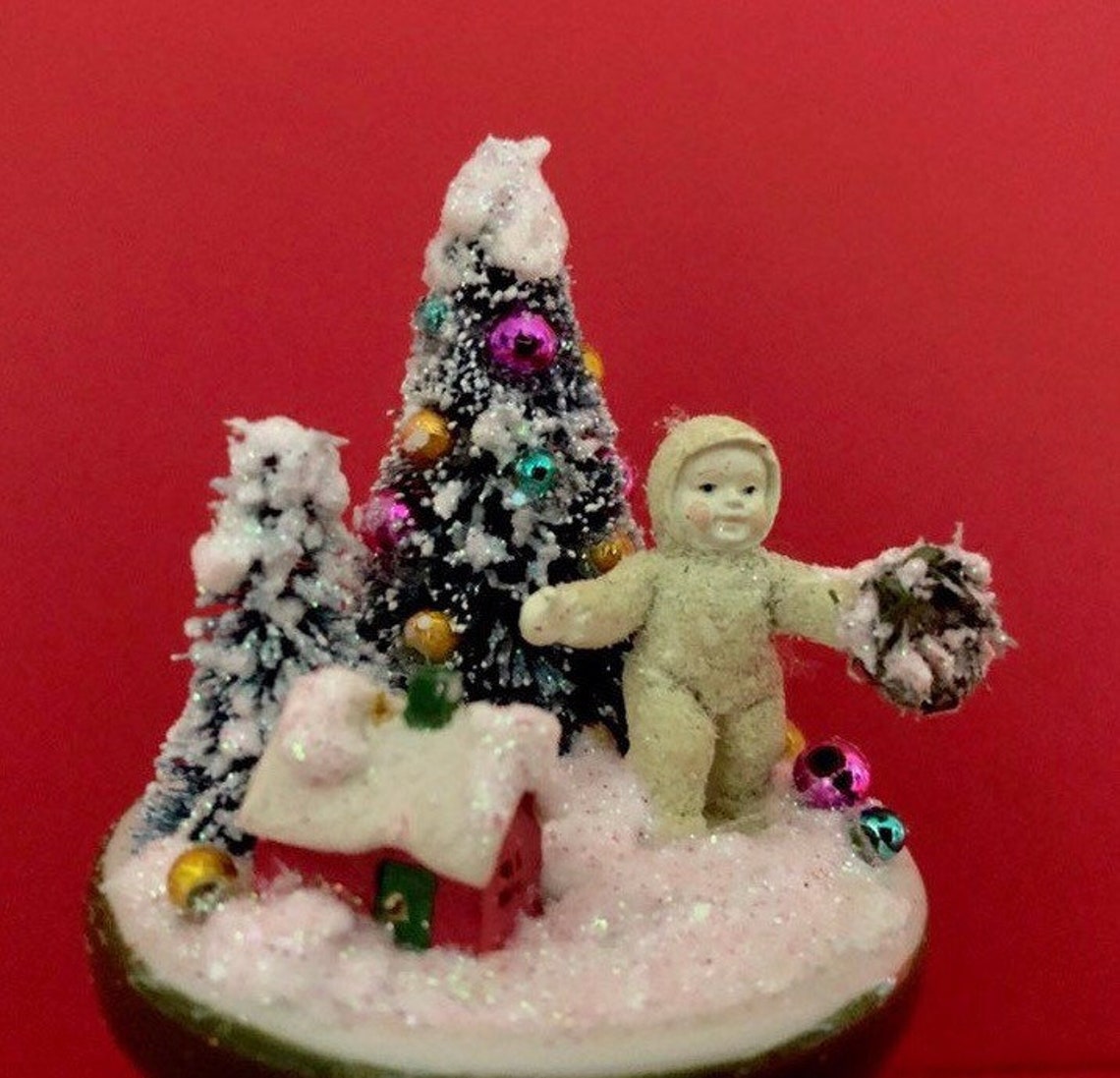 Snowbabies Miniature Vignette Vintage Christmas Putz House - Etsy