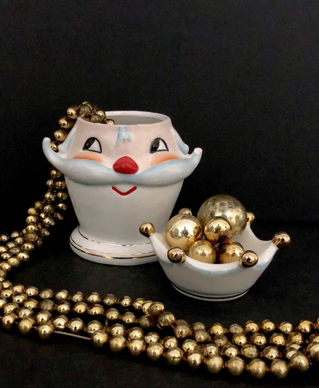 Holt Howard Vintage Christmas King Santa Ashtray MCM - Etsy