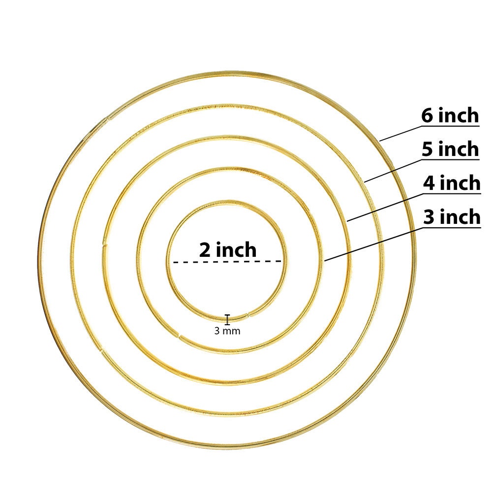 Gold Crafting Hoop Metal Ring Gold Circle Link Hoop Ring - Etsy