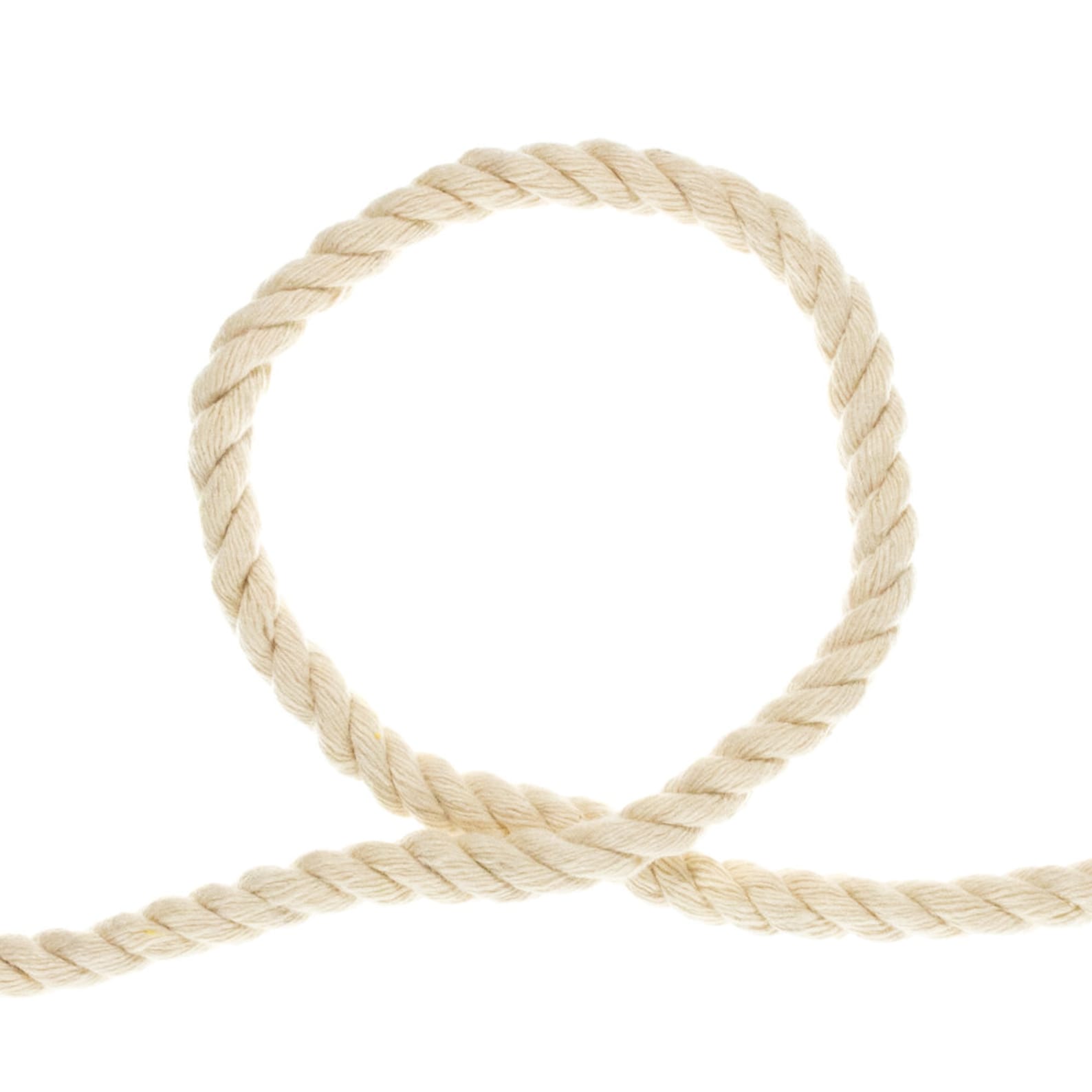 Natural Cotton Macramé Rope – 1mm to 5mm Widths Available – 50m to 400m ...