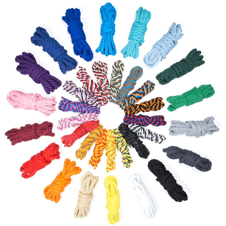 Three Strand Twisted Cotton Rope - Macramé Cord - Super Soft Weaving ...