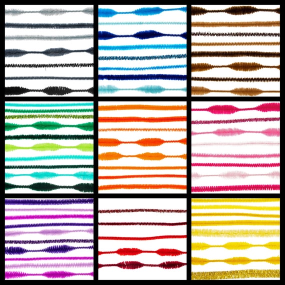 20 Pack of Chenille Stems Variety of Colored Packs | Etsy
