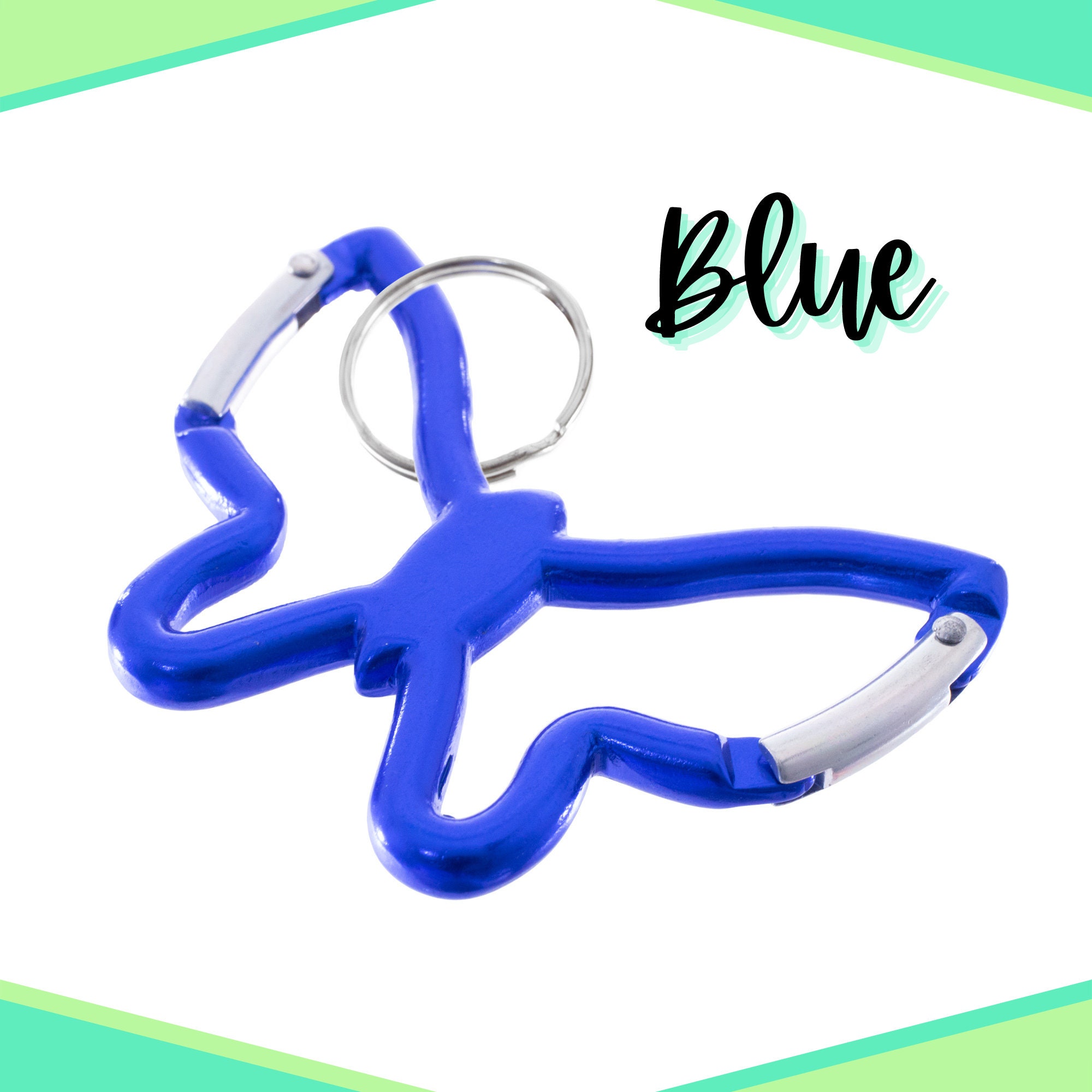 Butterfly Keychain 5 Bright Colors Compact Durable and | Etsy