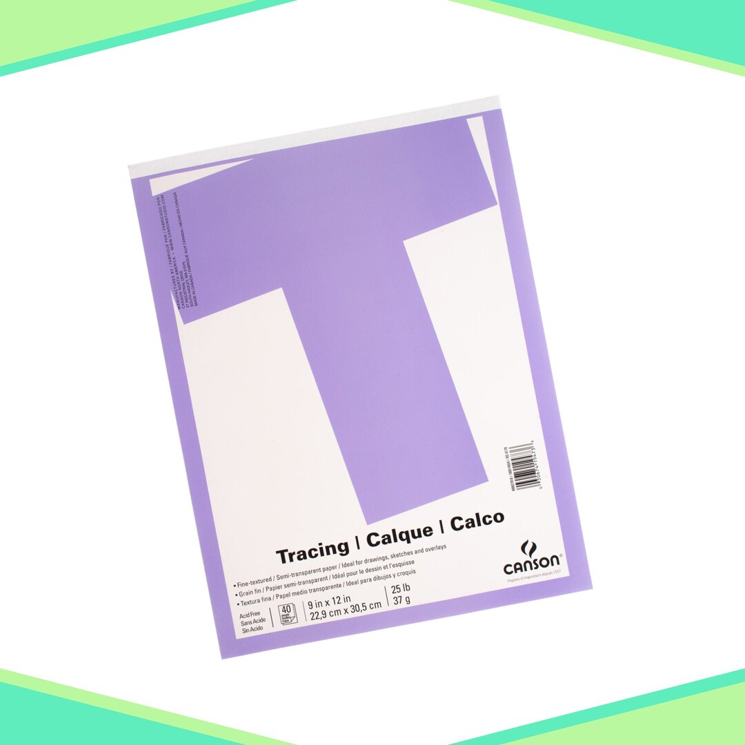 Premium Artist Grade Tracing Pad – 40 Sheets of 9 X 12 Inch Paper ...