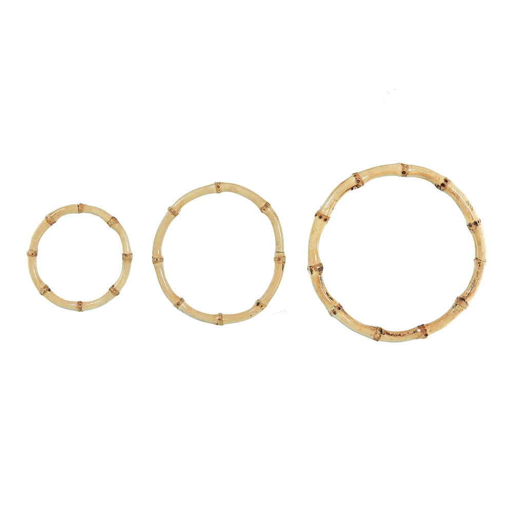 Natural Bamboo Ring Handle Craft Hoop Real Bamboo O Rings | Etsy