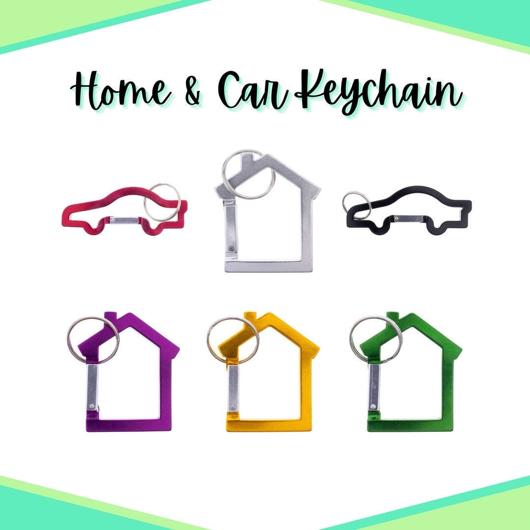 Home & Car Keychain 6 Dazzling Colors Cute for Kids, Teens, and Adults ...