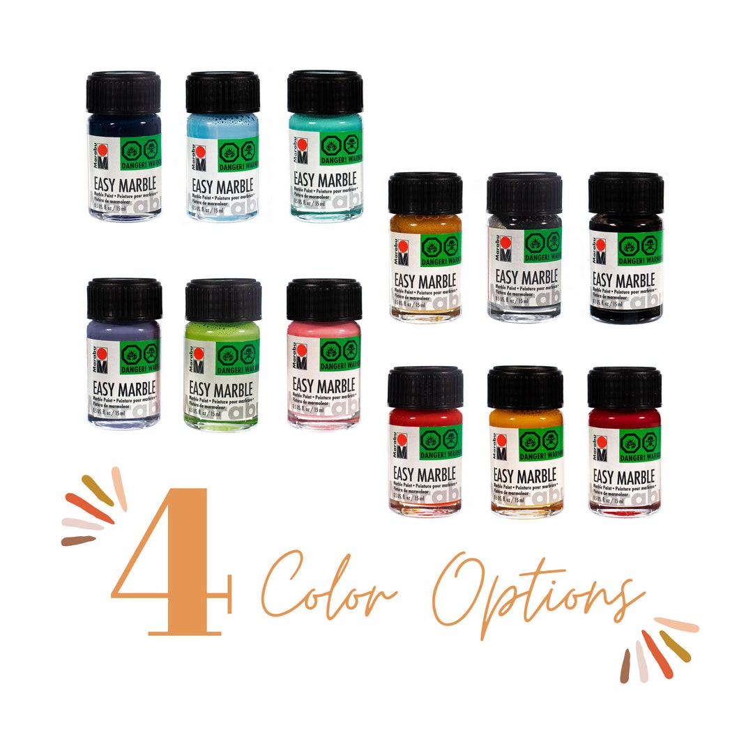 3 Pack Marble Paint - 4 Color Pack Options - Marble Art Painting ...