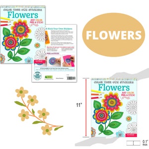Color Your Own Sticker Books 6 Book Options Color and Create Custom ...