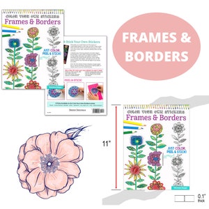 Color Your Own Sticker Books 6 Book Options Color and Create Custom ...