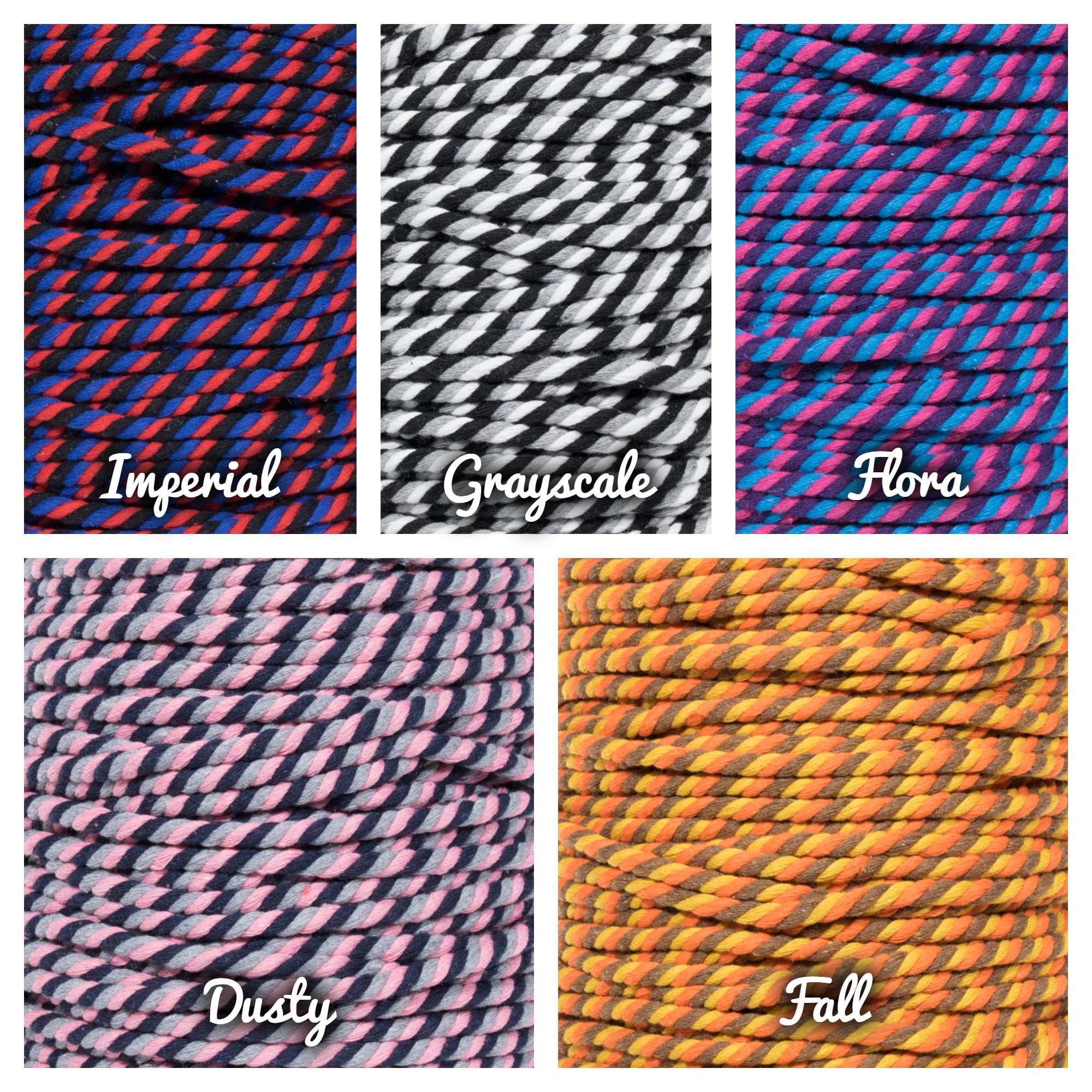 Three Strand Twisted Cotton Rope Macramé Cord Super Soft - Etsy