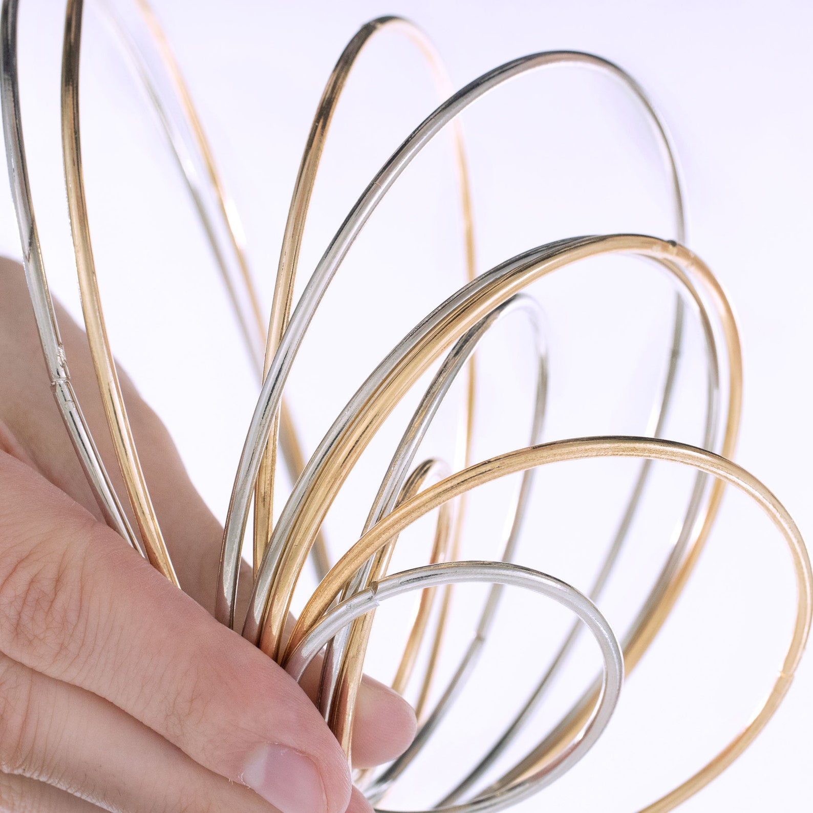 Welded Metal Wire Hoop Rings Crafting Loop Round Bag Hoop - Etsy