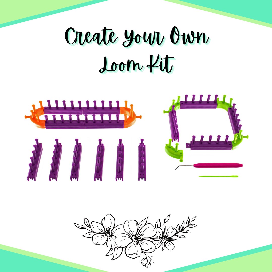Create Your Own Loom Kit - Includes 20 Piece Customizable Loom Frame ...