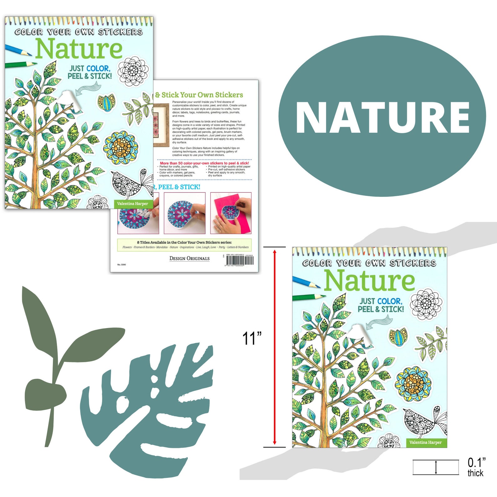 Color Your Own Sticker Books 6 Book Options Color and - Etsy