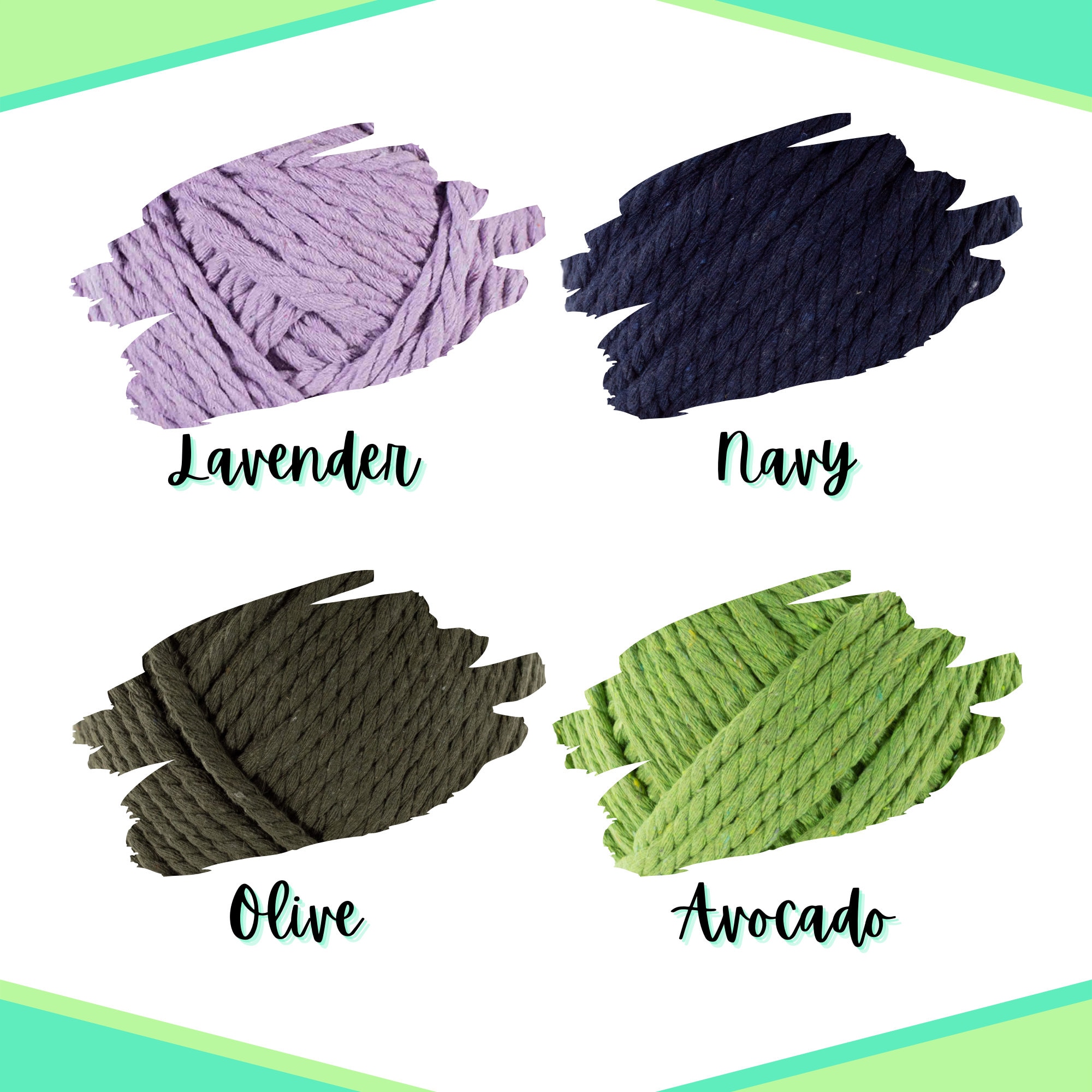 5MM 50 Meter 100% Natural Cotton Rope Macrame Scarves | Etsy