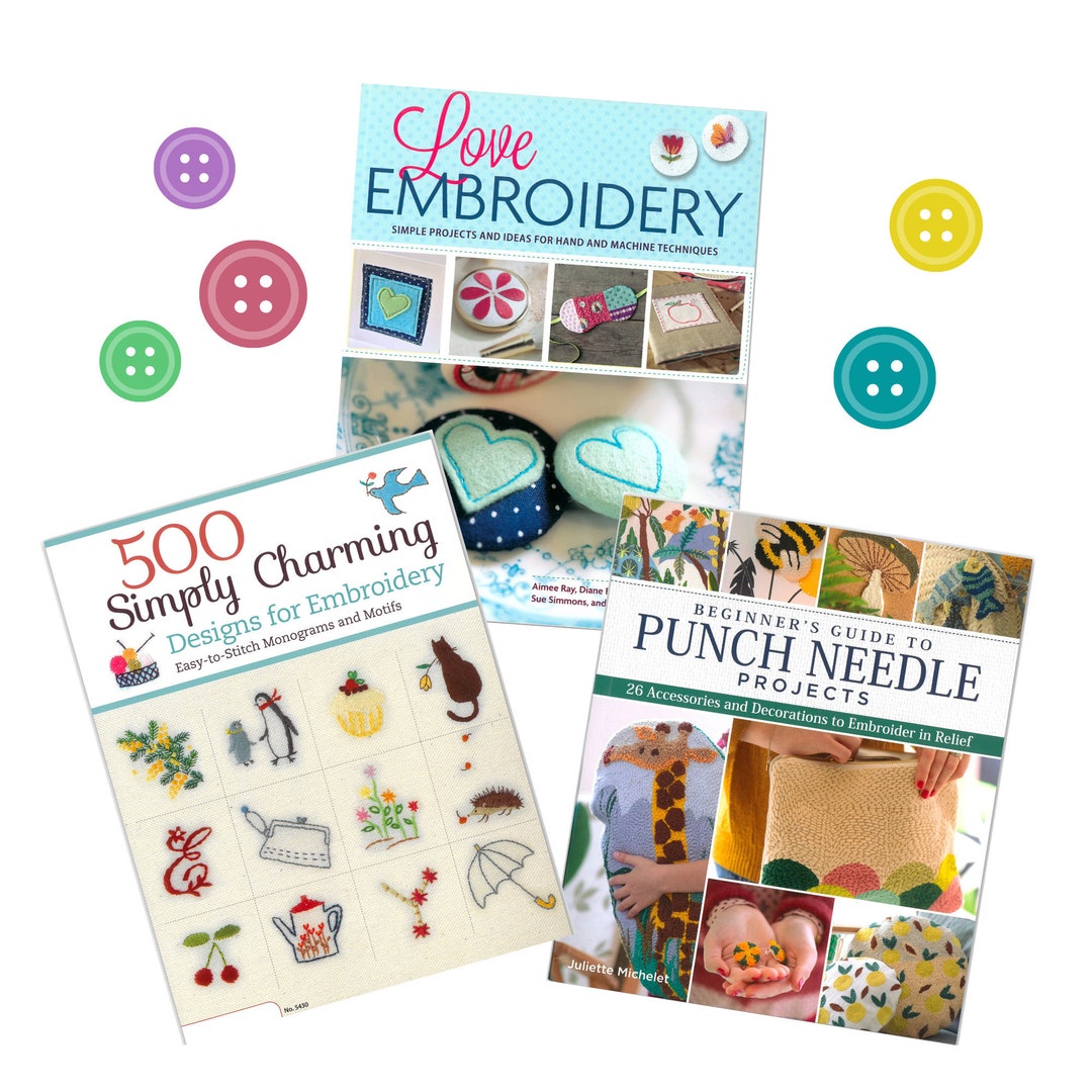 Embroidery Project Books - 3 Options to Choose From - Books for ...