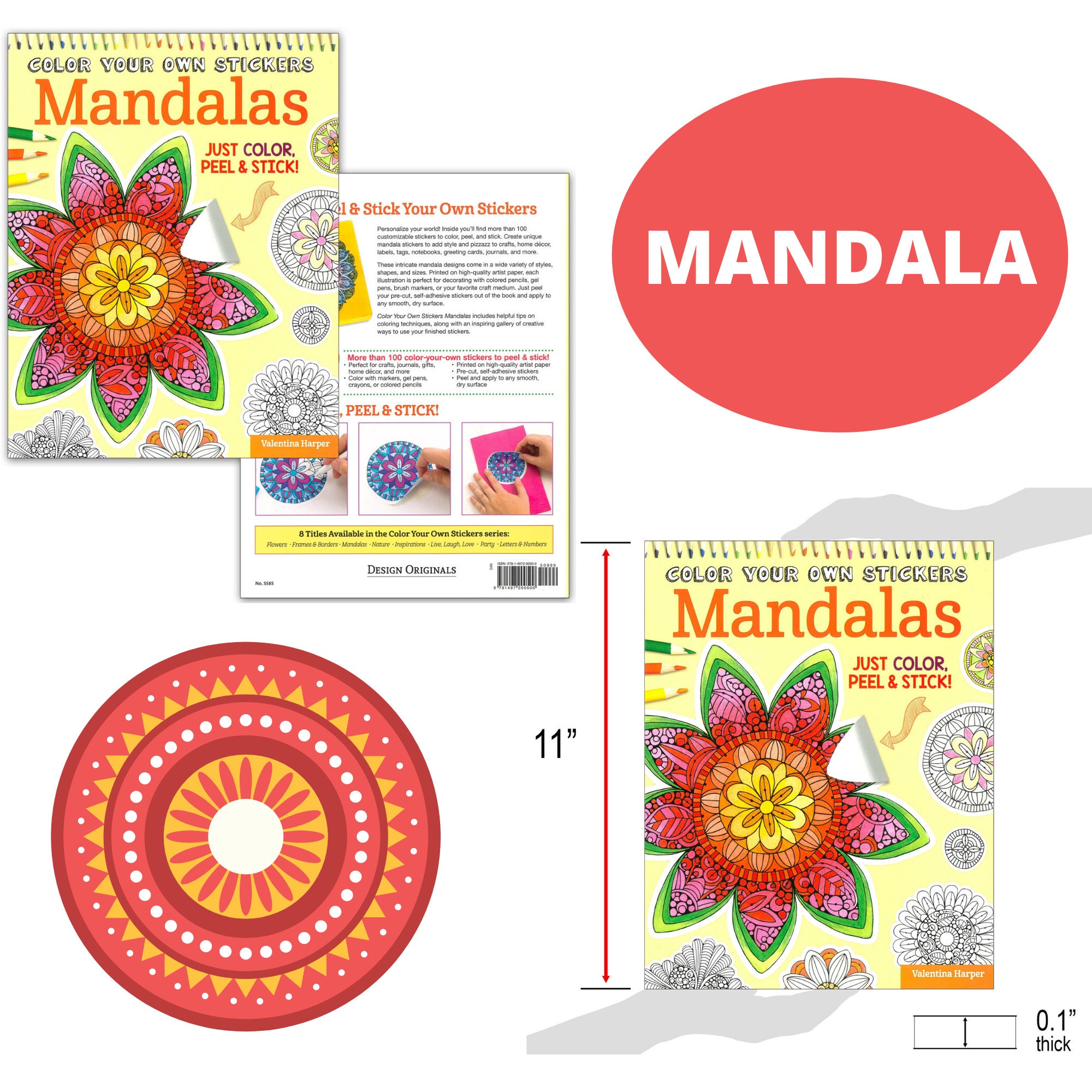 Color Your Own Sticker Books 6 Book Options Color and - Etsy