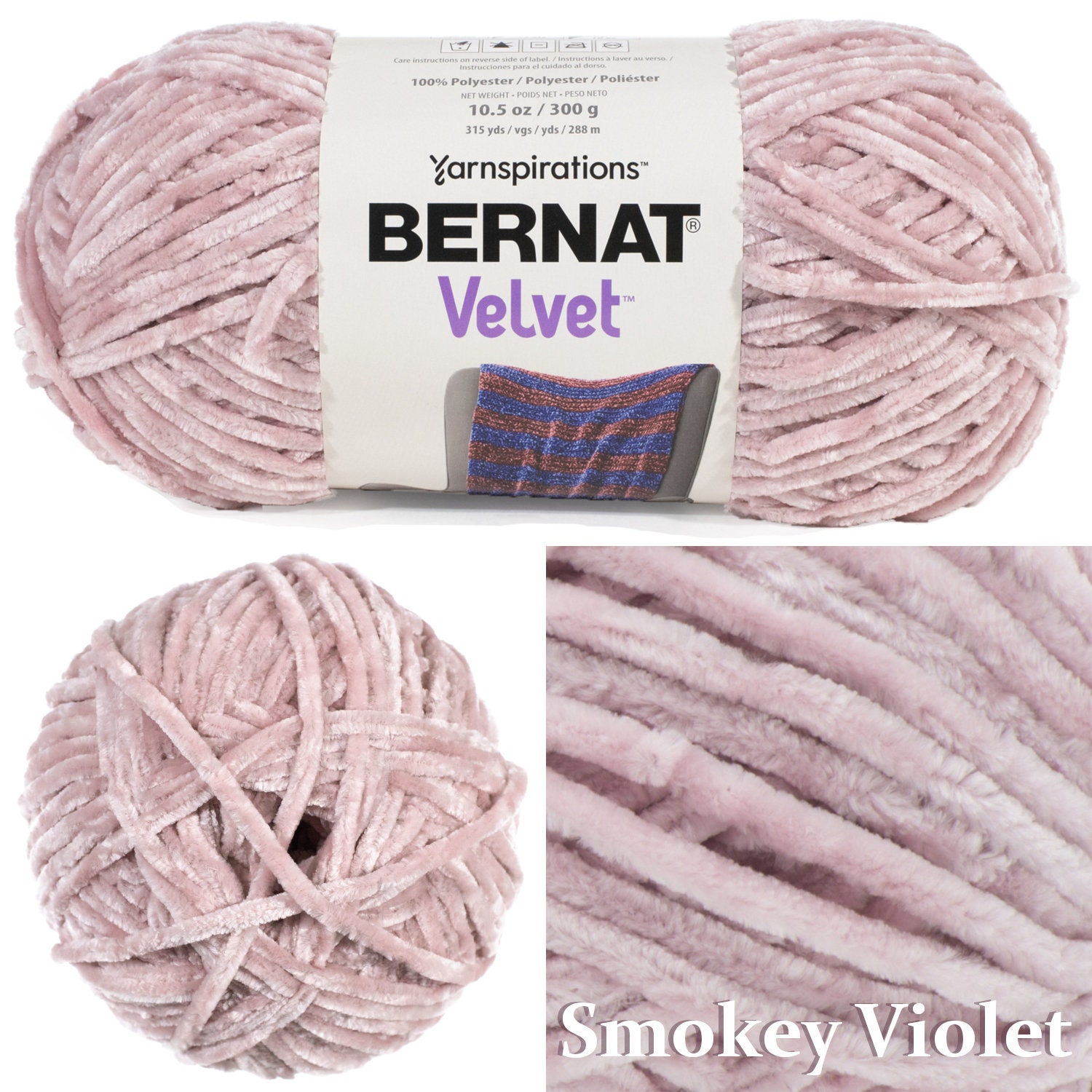 Craft Supplies & Tools Bernat\u00ae Velvet Plus\u2122 Yarn Cr\u00e9me ...