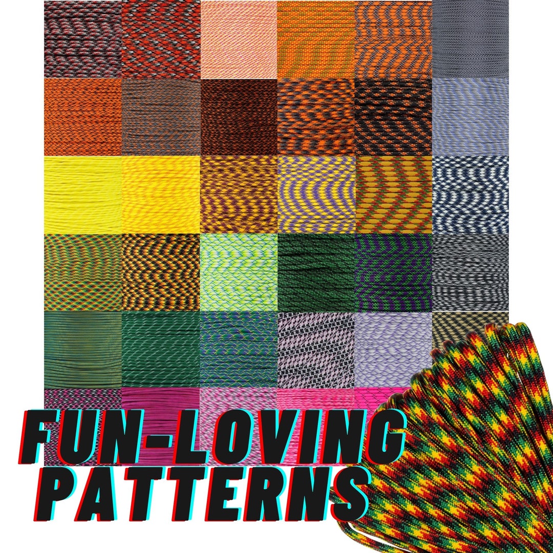 Paracord Fun Patterns Collection 550 Type Lll 10ft Hanks - Etsy