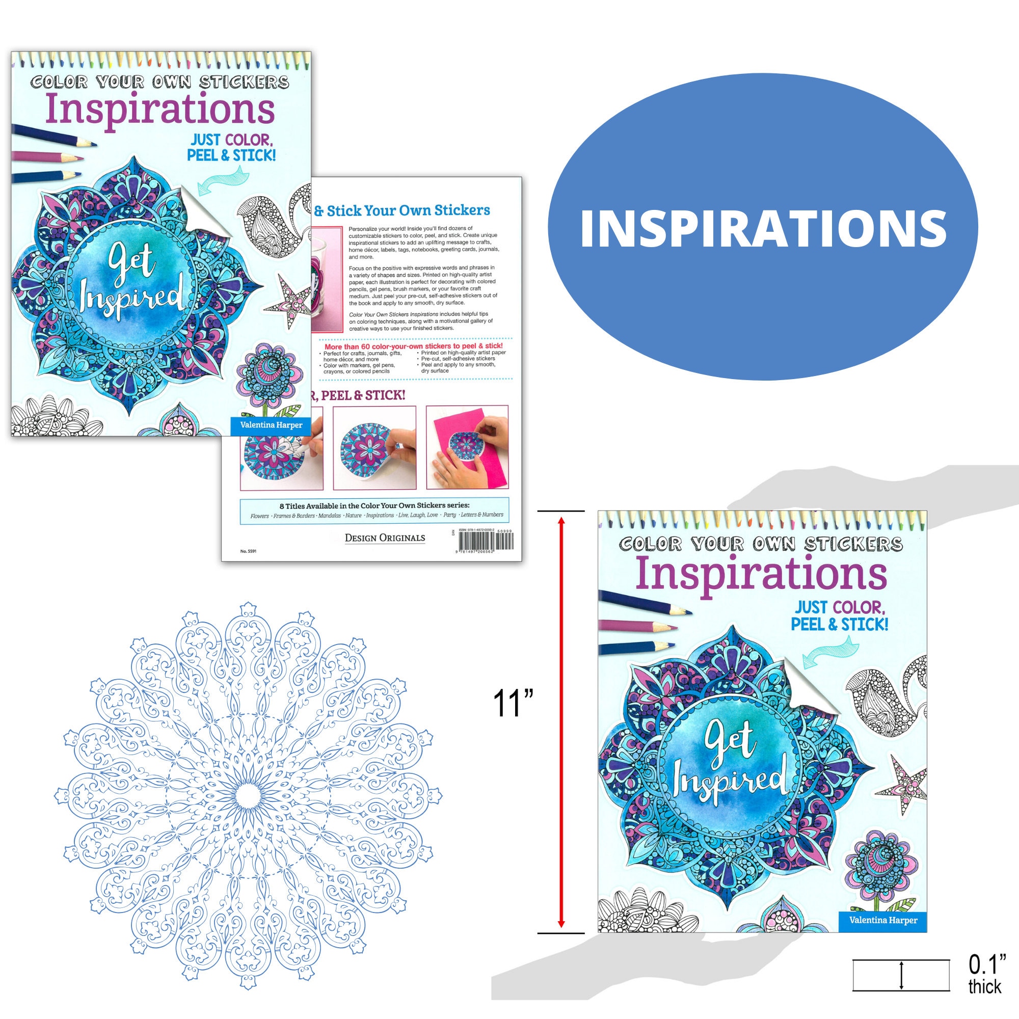 Color Your Own Sticker Books 6 Book Options Color and - Etsy