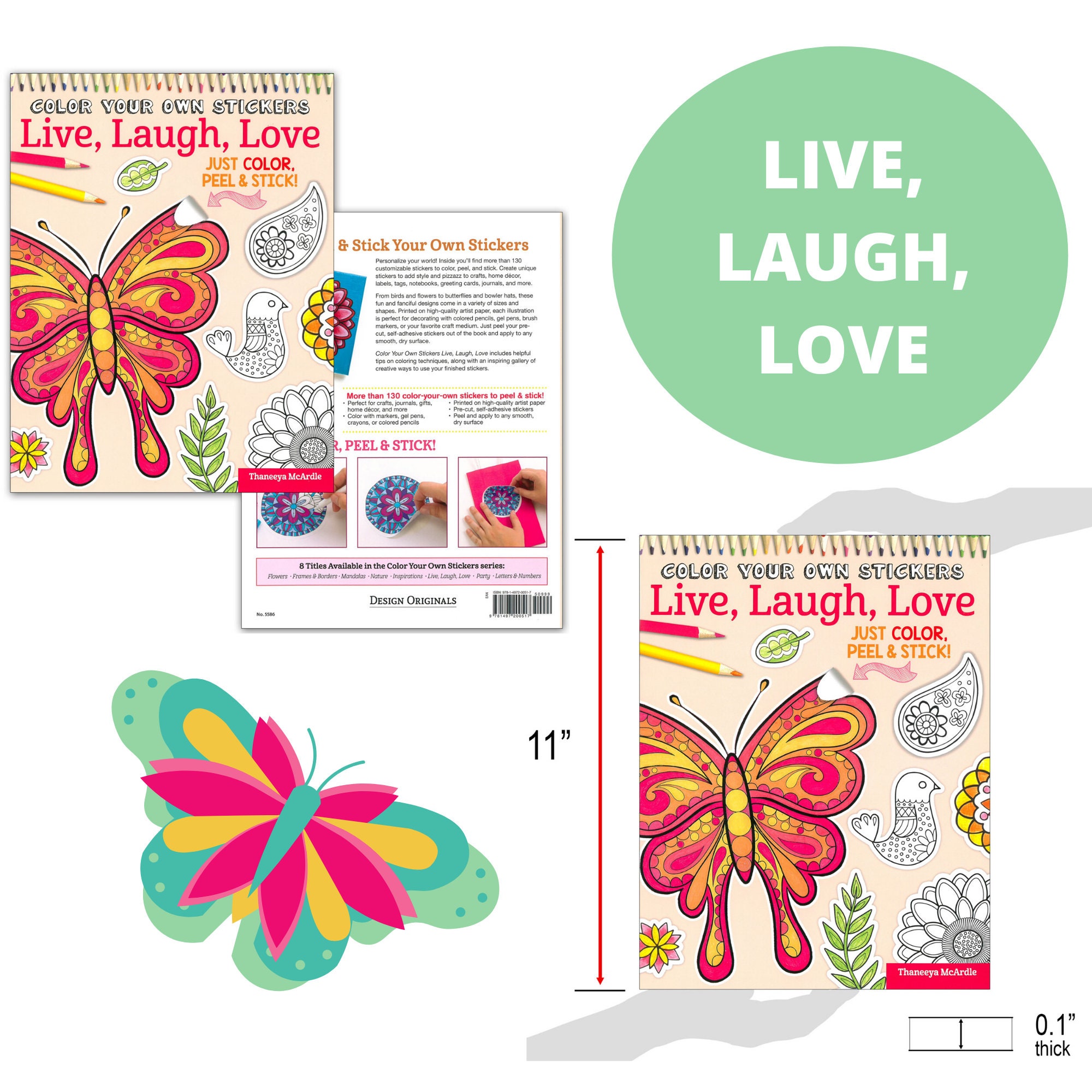 Color Your Own Sticker Books 6 Book Options Color and - Etsy